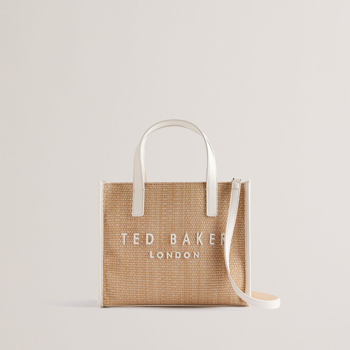 Women's Paolina-Faux Raffia Small Icon Bag Ecru – Poseidon Brands (Pty) Ltd