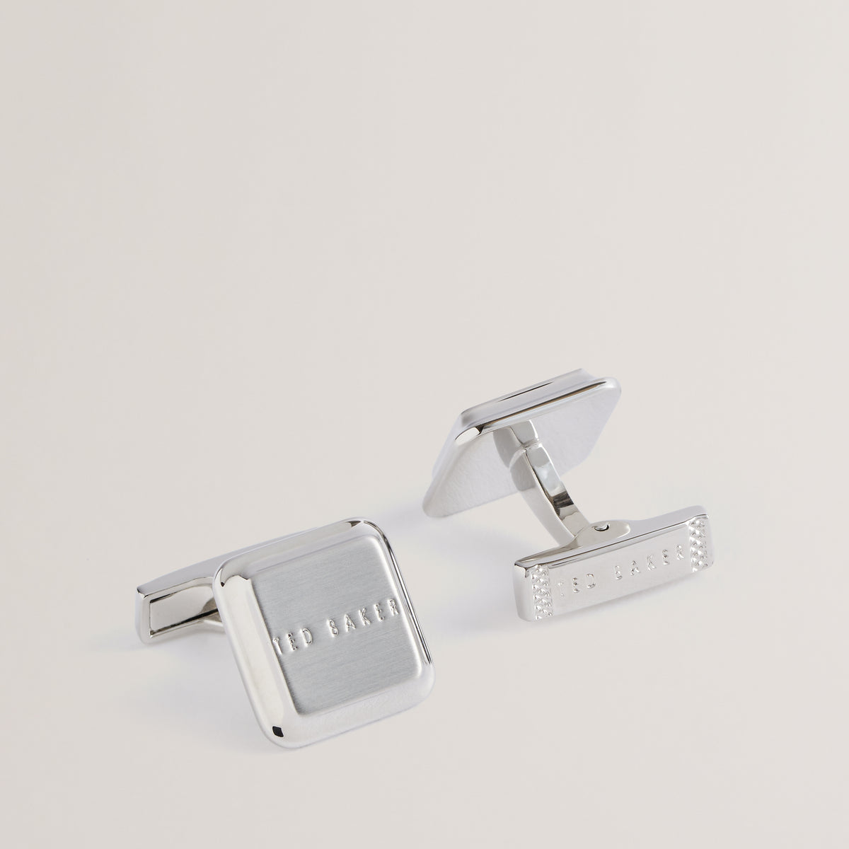 Men's Tedly-Branded Cufflinks Silver – Poseidon Brands (Pty) Ltd