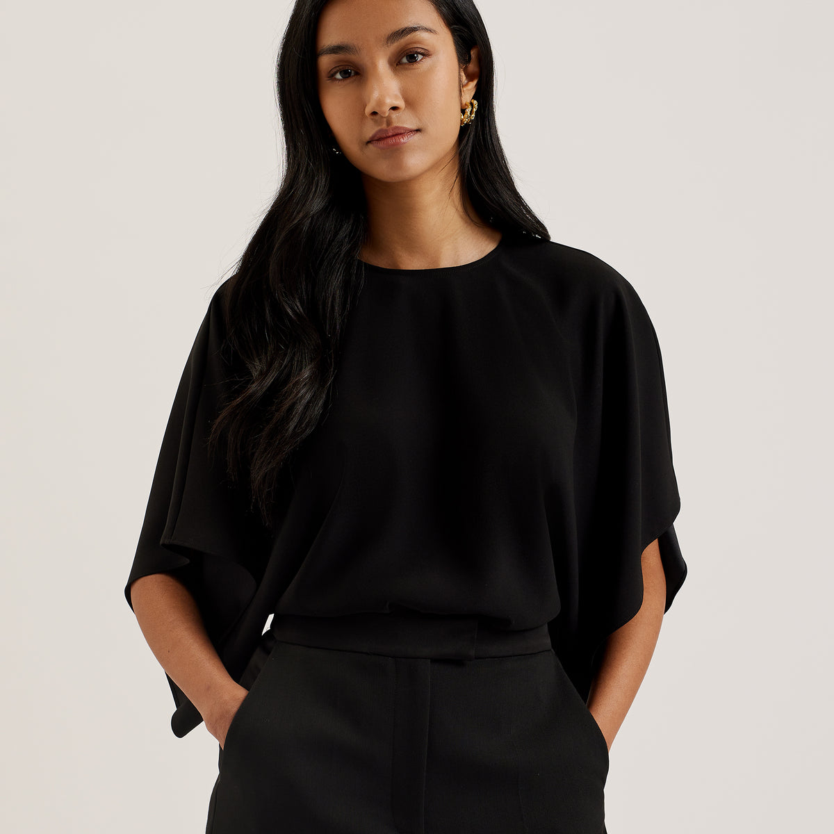 Women's Cherika-Bat Wing Sleeve Top Black – Poseidon Brands (Pty) Ltd