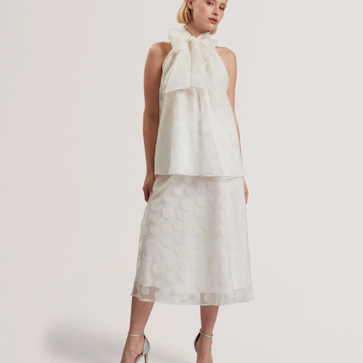 Women's LANIATA-Sheer Spotty Detail Midi Skirt – Poseidon Brands (Pty) Ltd