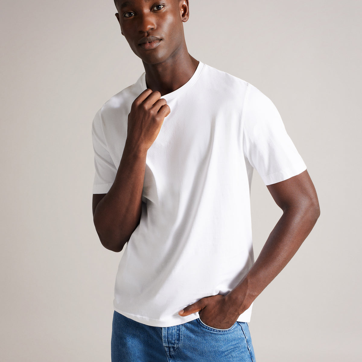 Men's Tywinn-Ss Regular Plain T-Shirt White – Poseidon Brands (Pty) Ltd